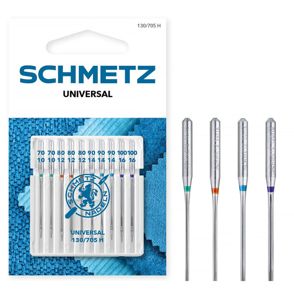 Schmetz Universal Machine Needles 70-100 Assorted 10 Pack – Artful Stitch